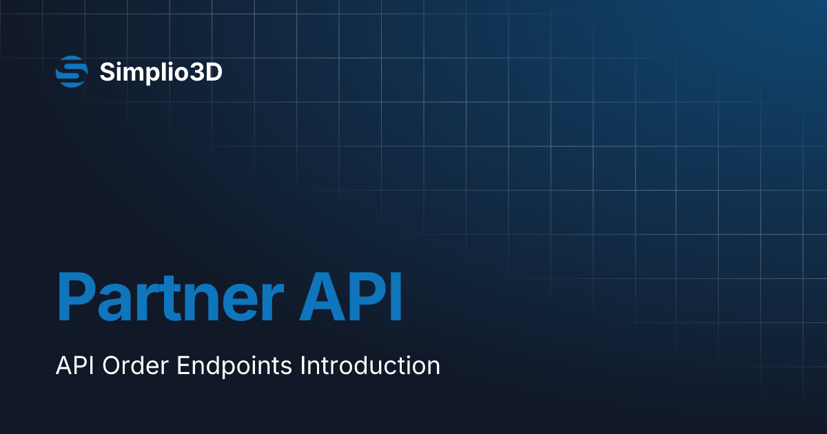 Partner API | Simplio3D