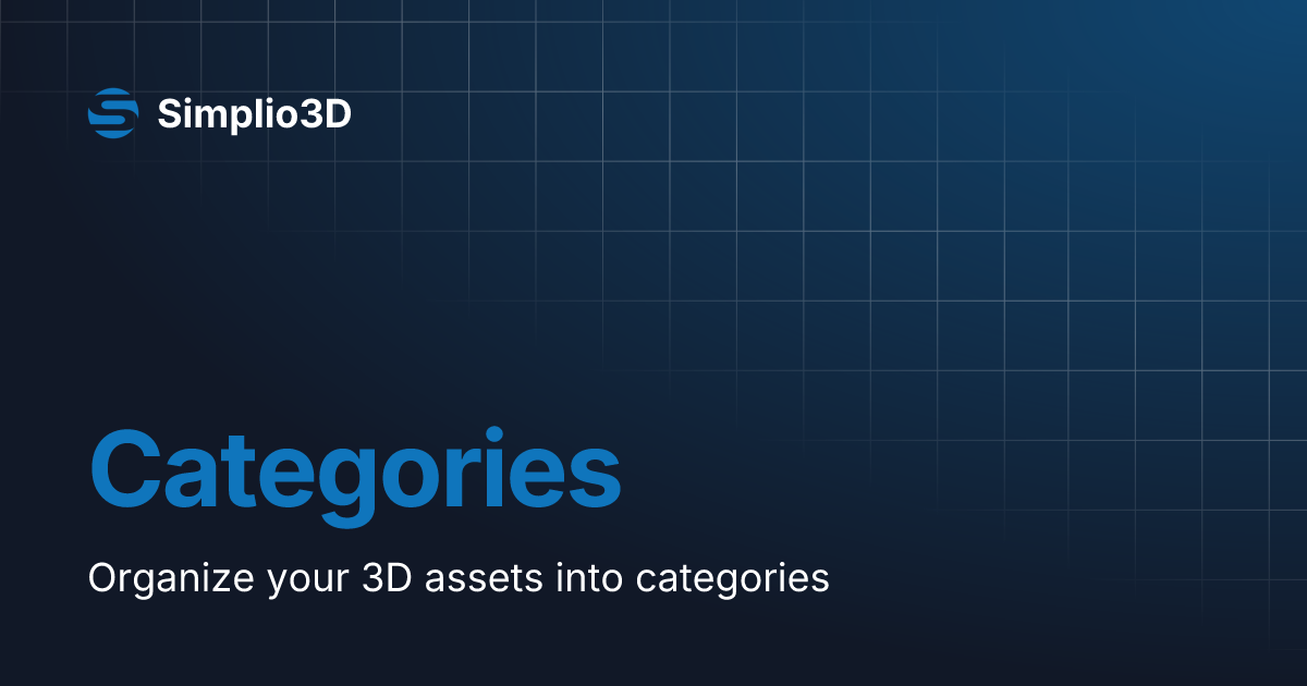 Categories | Simplio3D